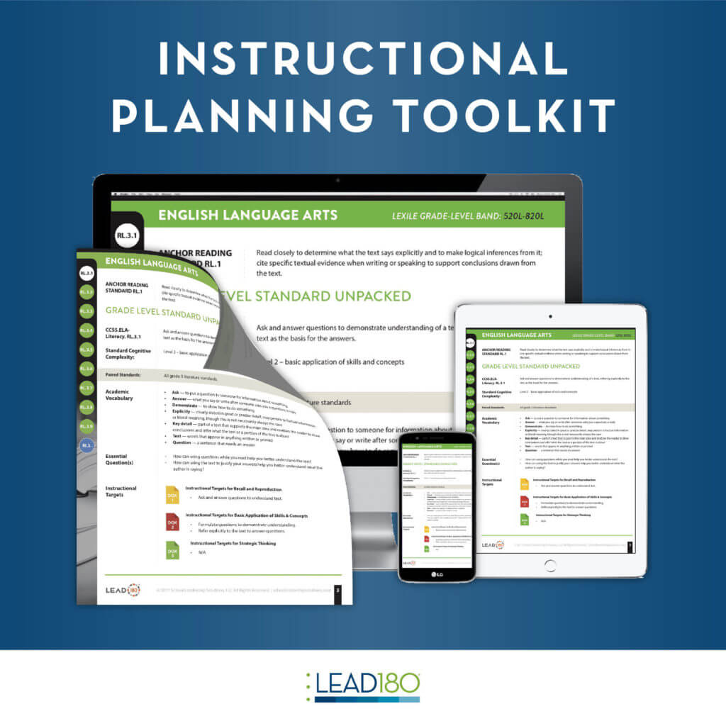 Instructional Planning Toolkit: ELA K-5 - LEAD180